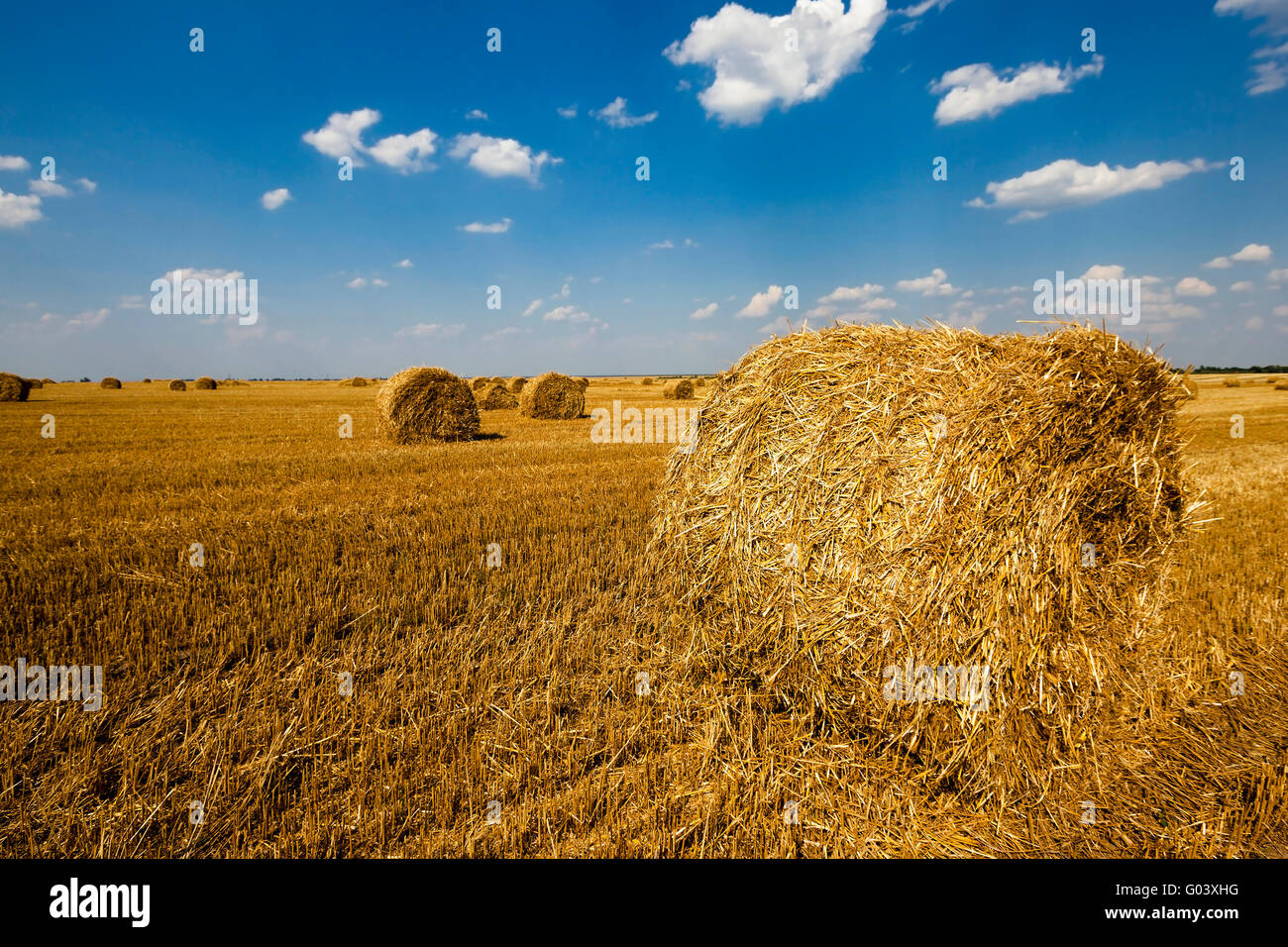 Stack of straw Stock Photo - Alamy