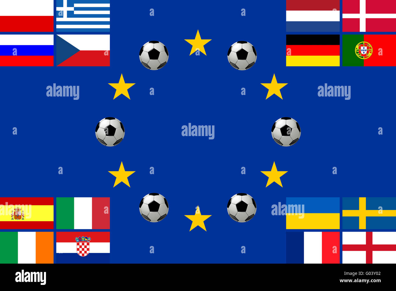 European football championship 2012 Stock Photo - Alamy