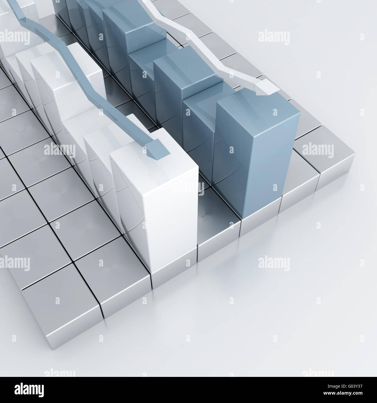 Two columns and arrows on a white background Stock Photo - Alamy