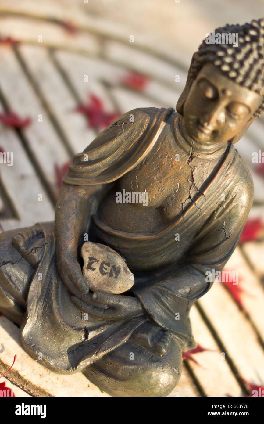 buddha statue meditating in symbol of long life Stock Photo - Alamy