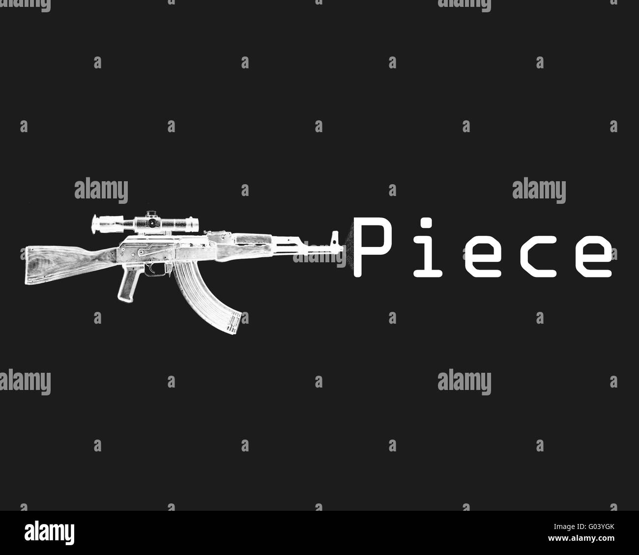 Gun and Piece Stock Photo - Alamy
