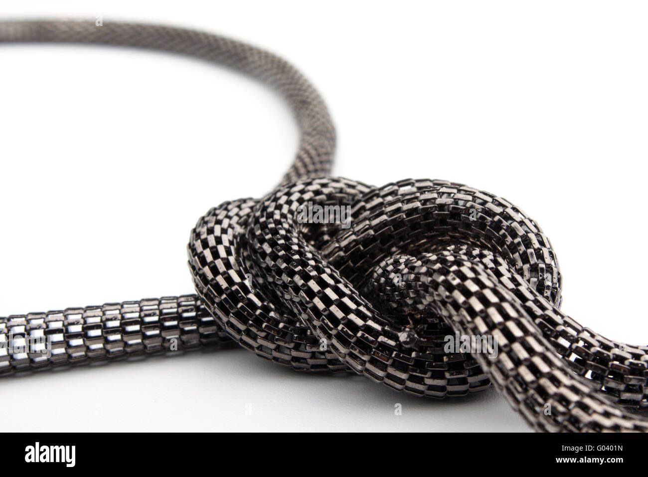 Chain the snake with unit on a white background it is isolated Stock ...