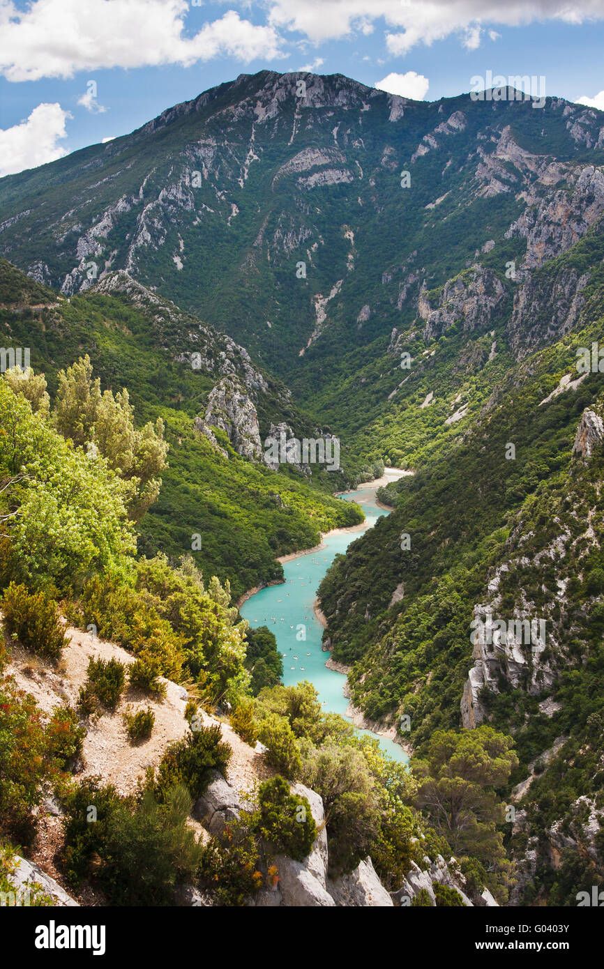 St croix lake les gorges du verdon provence france hi-res stock ...