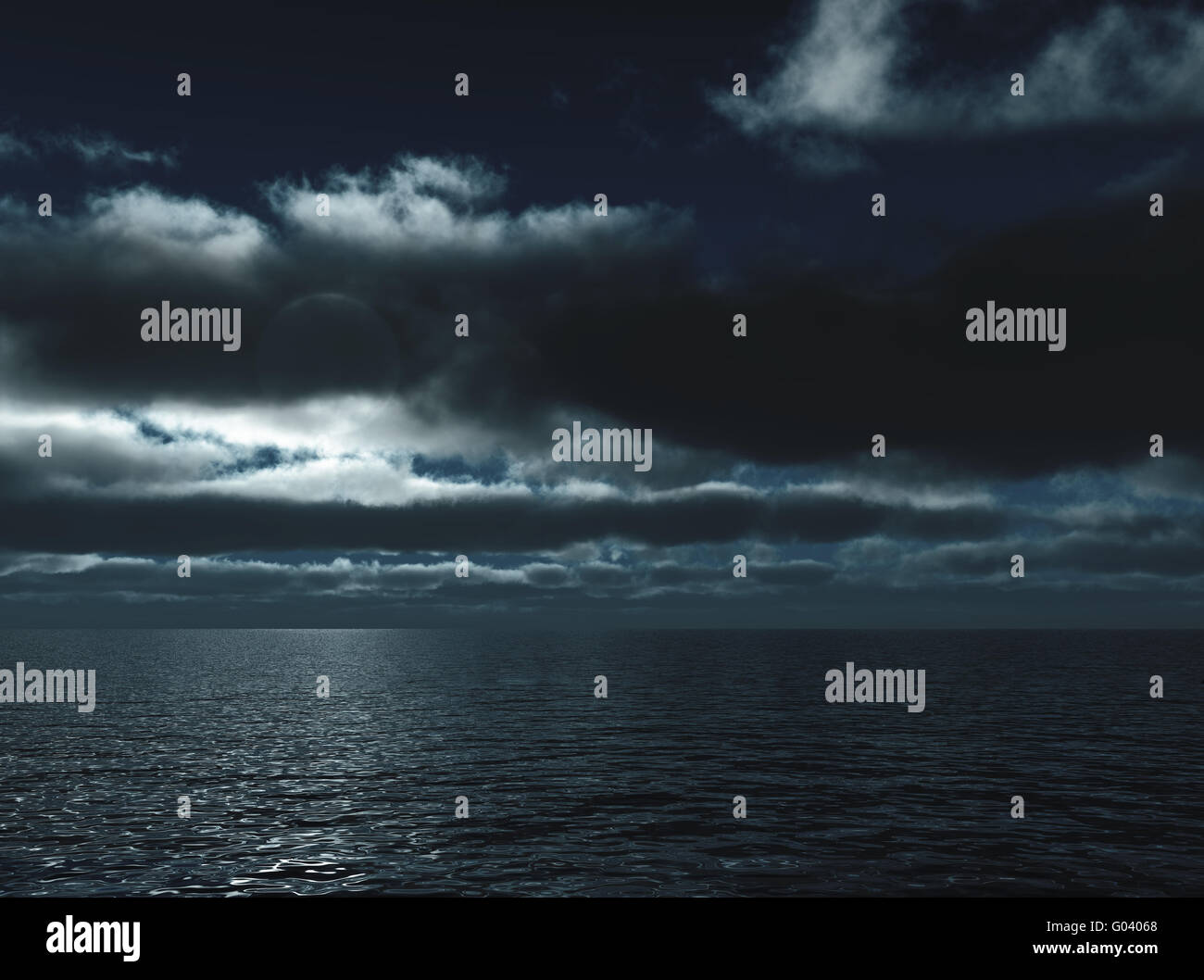 thunderclouds above the marine waves of turquoise Stock Photo - Alamy