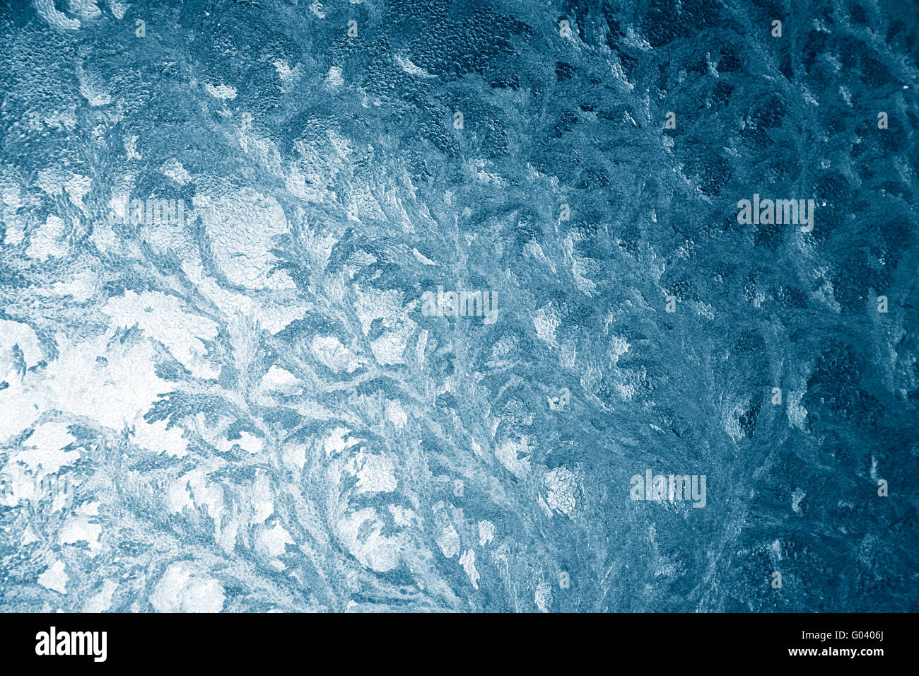 texture of the blue frozen ice on a glass surface Stock Photo - Alamy