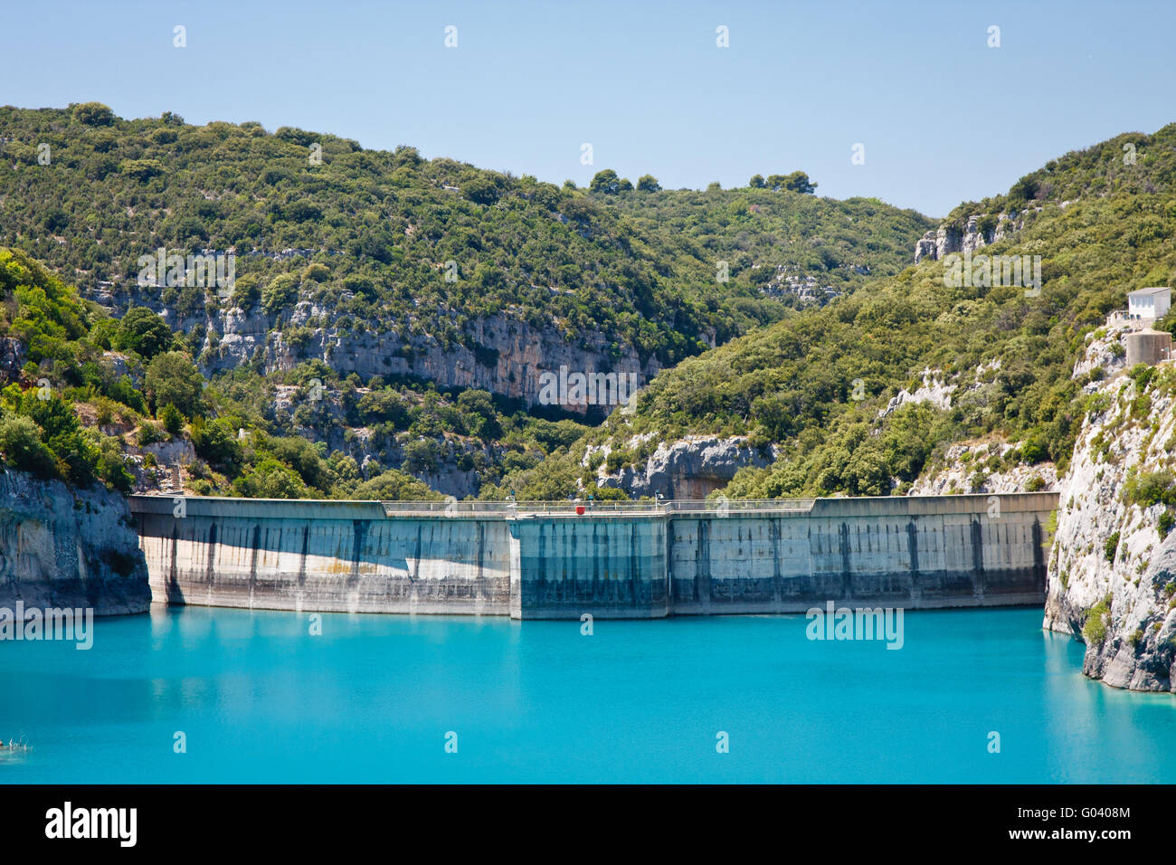 dam of verdon Stock Photo - Alamy