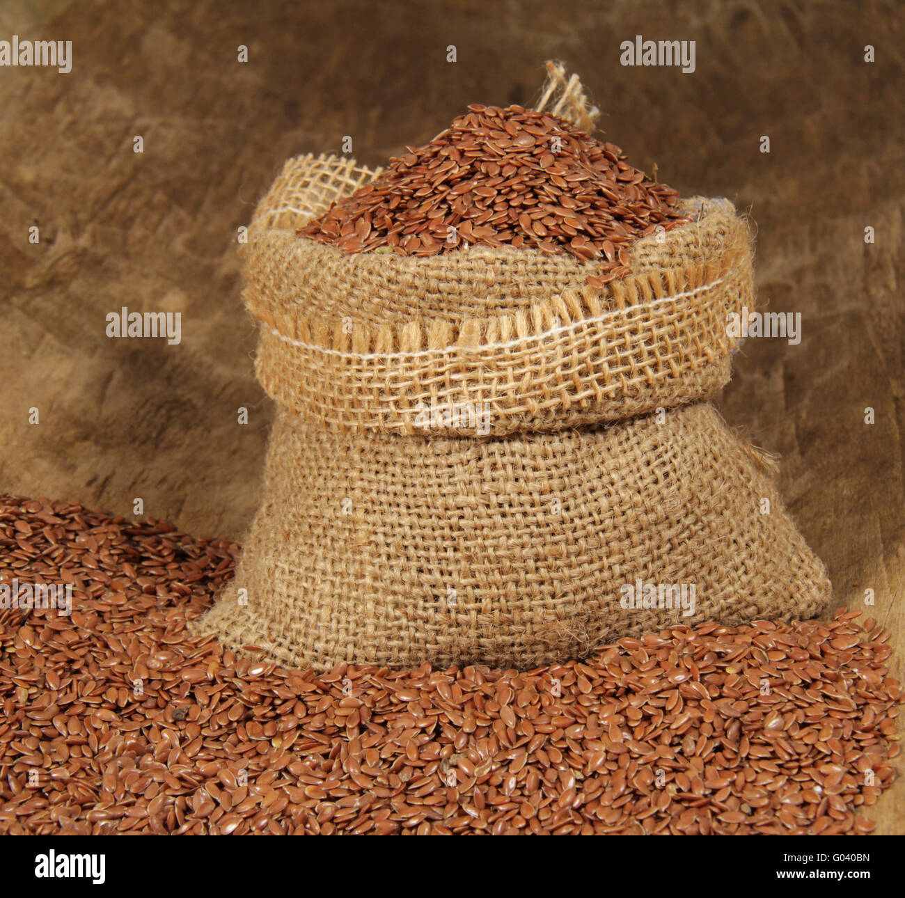 Flax seed bag hi-res stock photography and images - Alamy