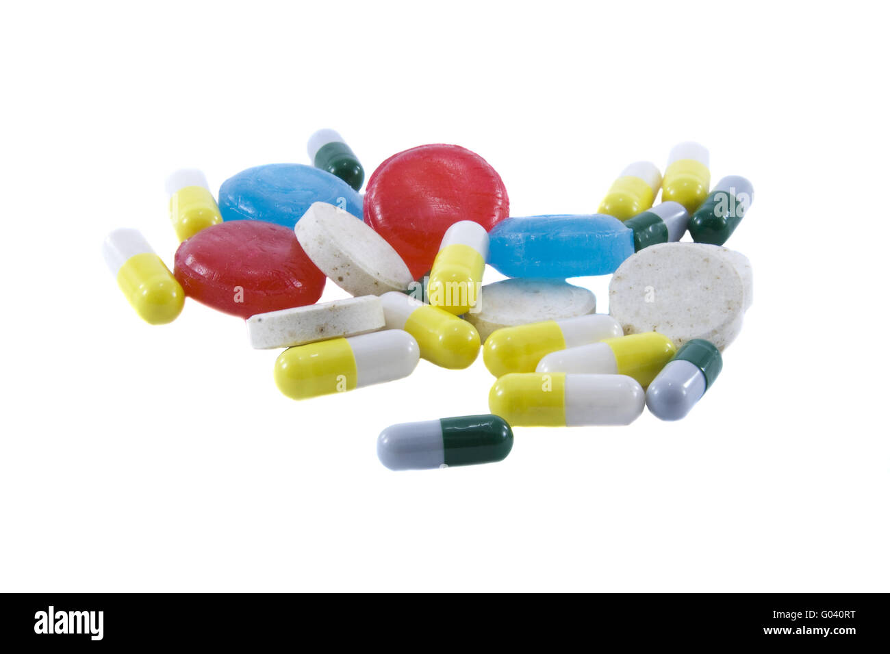 Different medication capsules tablets Cut Out Stock Images & Pictures ...