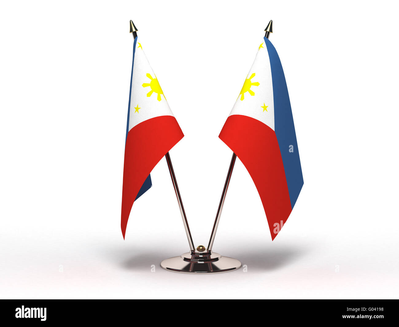 Philippines flag on flag pole hi-res stock photography and images - Alamy