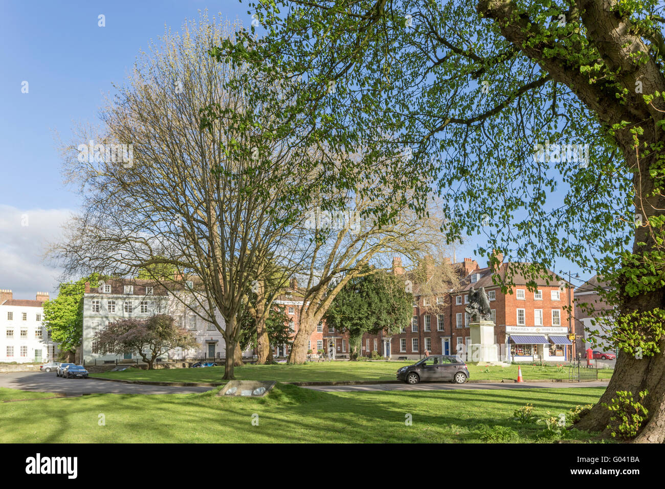 Georgian architecture in College Yard by Worcester Cathedral, Worcester ...