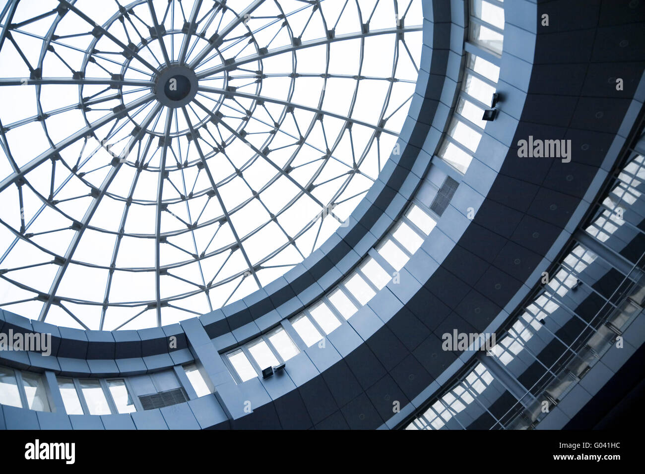 Glass roof and windows in modern office building Stock Photo - Alamy