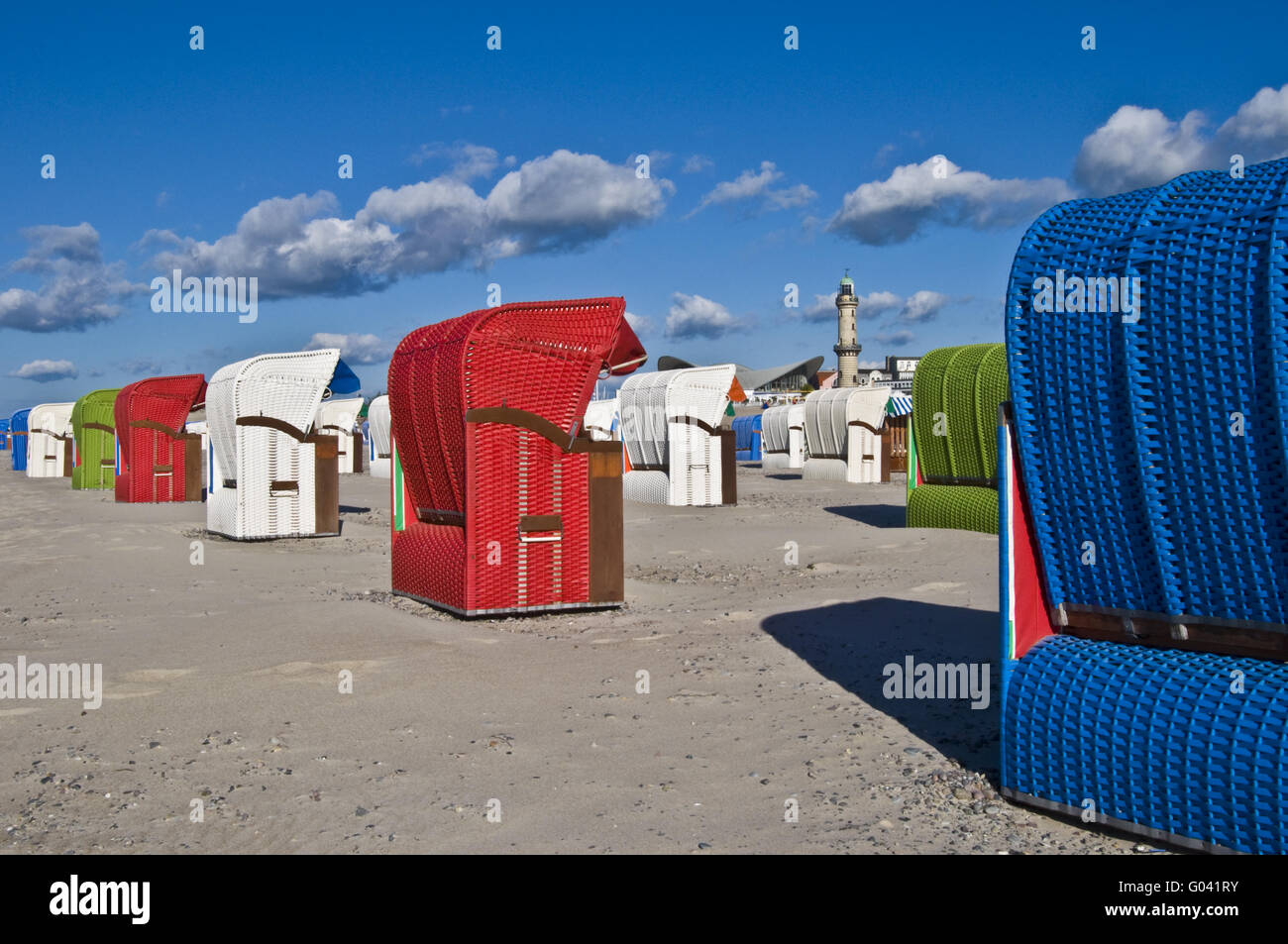 Bright beach chair germany hi-res stock photography and images - Alamy