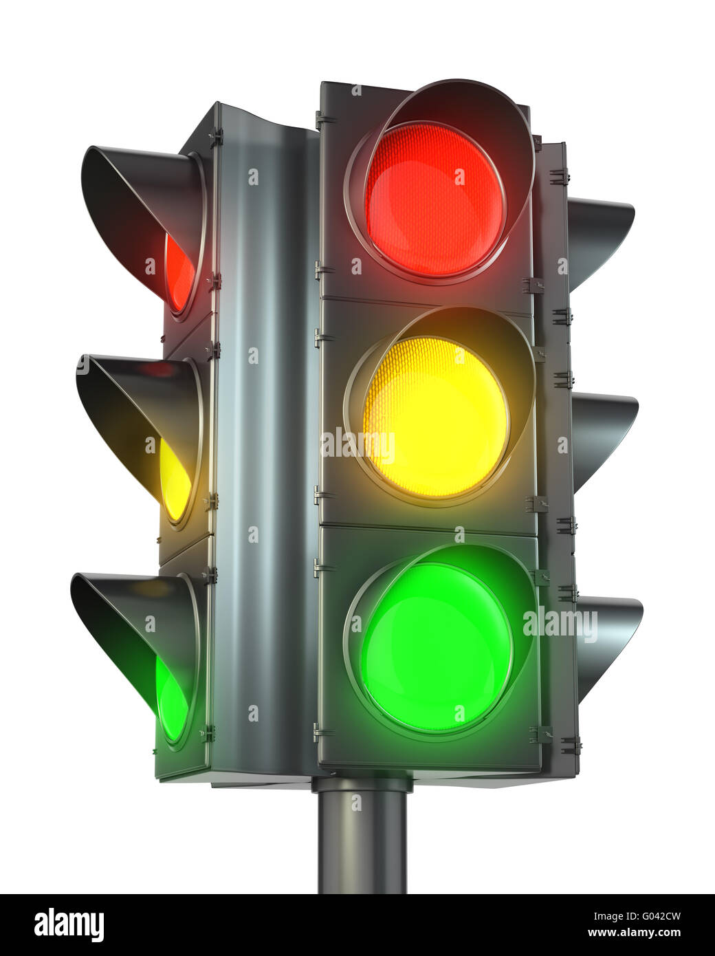 Four way stop sign hi-res stock photography and images - Alamy