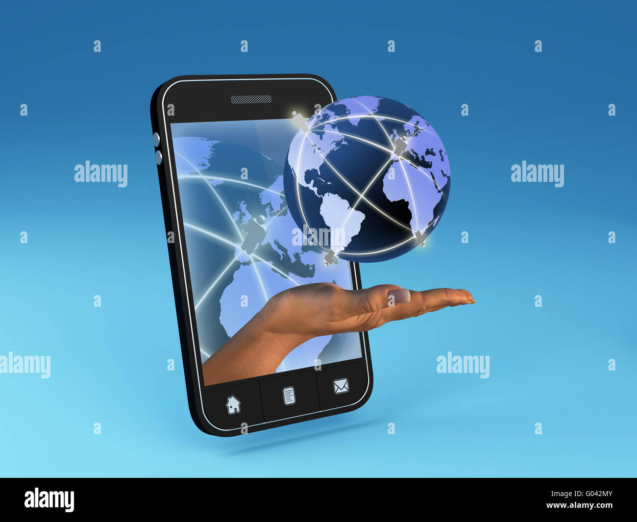 Global communication concept Stock Photo - Alamy