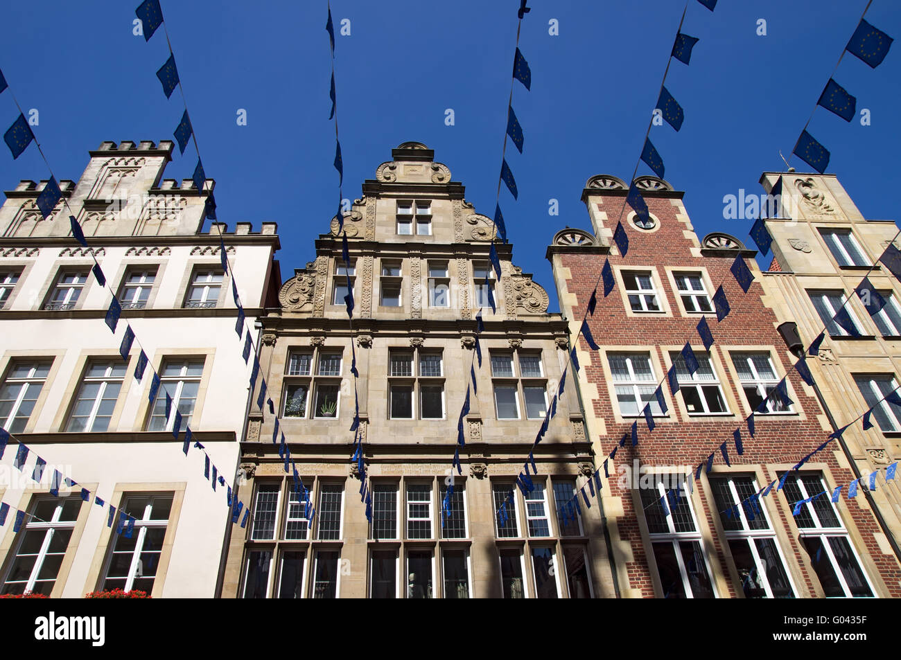 Buildings at the Prinzipalmarket in Muenster, Germ Stock Photo - Alamy