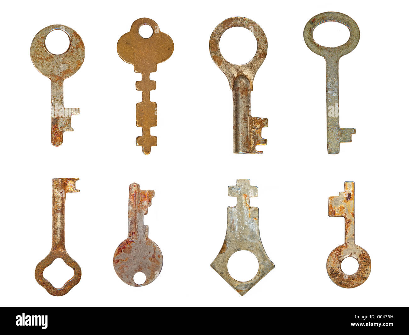 Set old rusty keys hi-res stock photography and images - Alamy