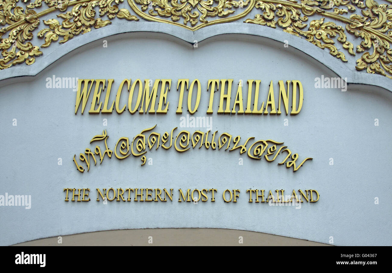 Welcome To Thailand High Resolution Stock Photography and Images - Alamy