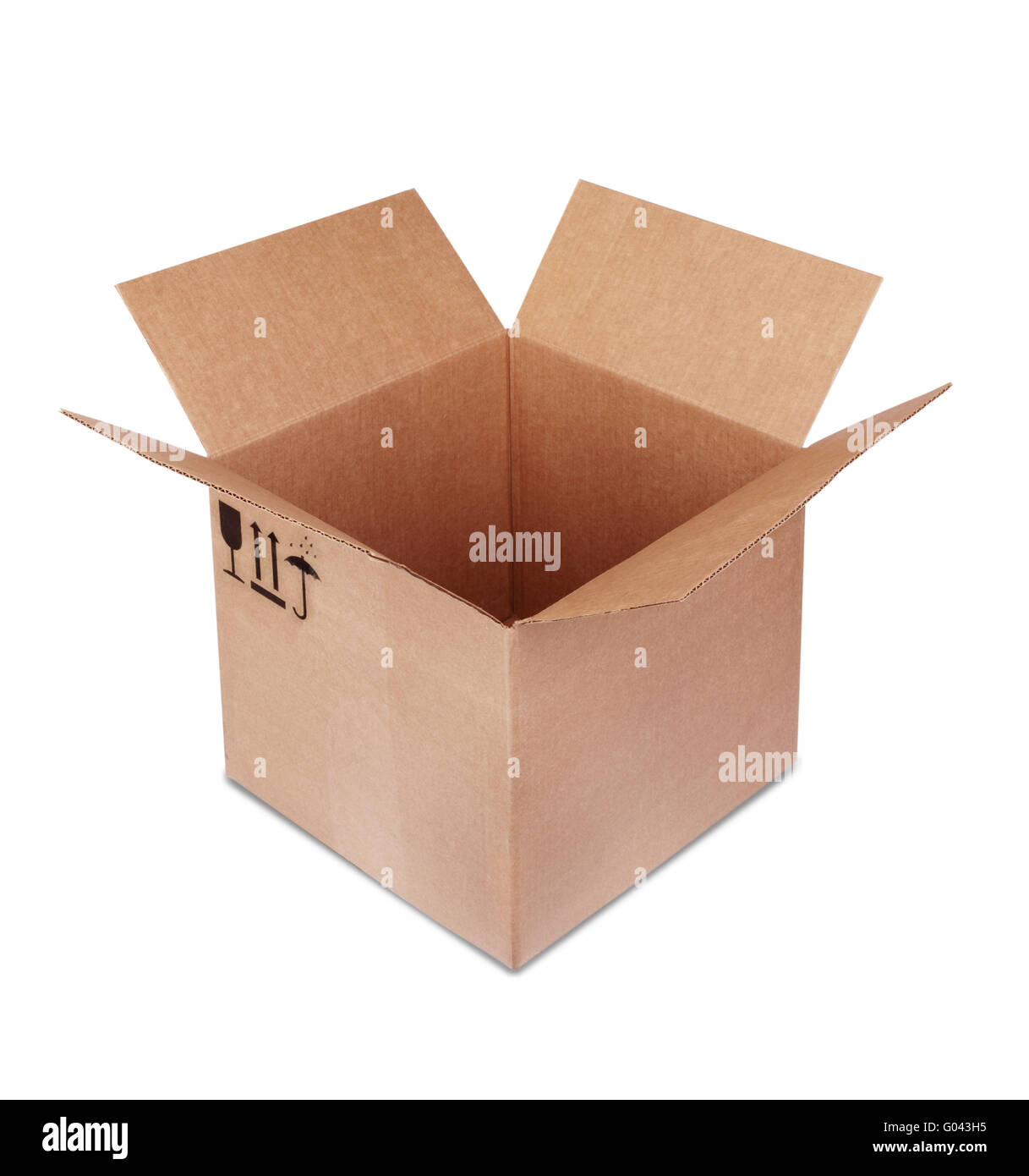 Carboard Box isolated on the white background Stock Photo - Alamy