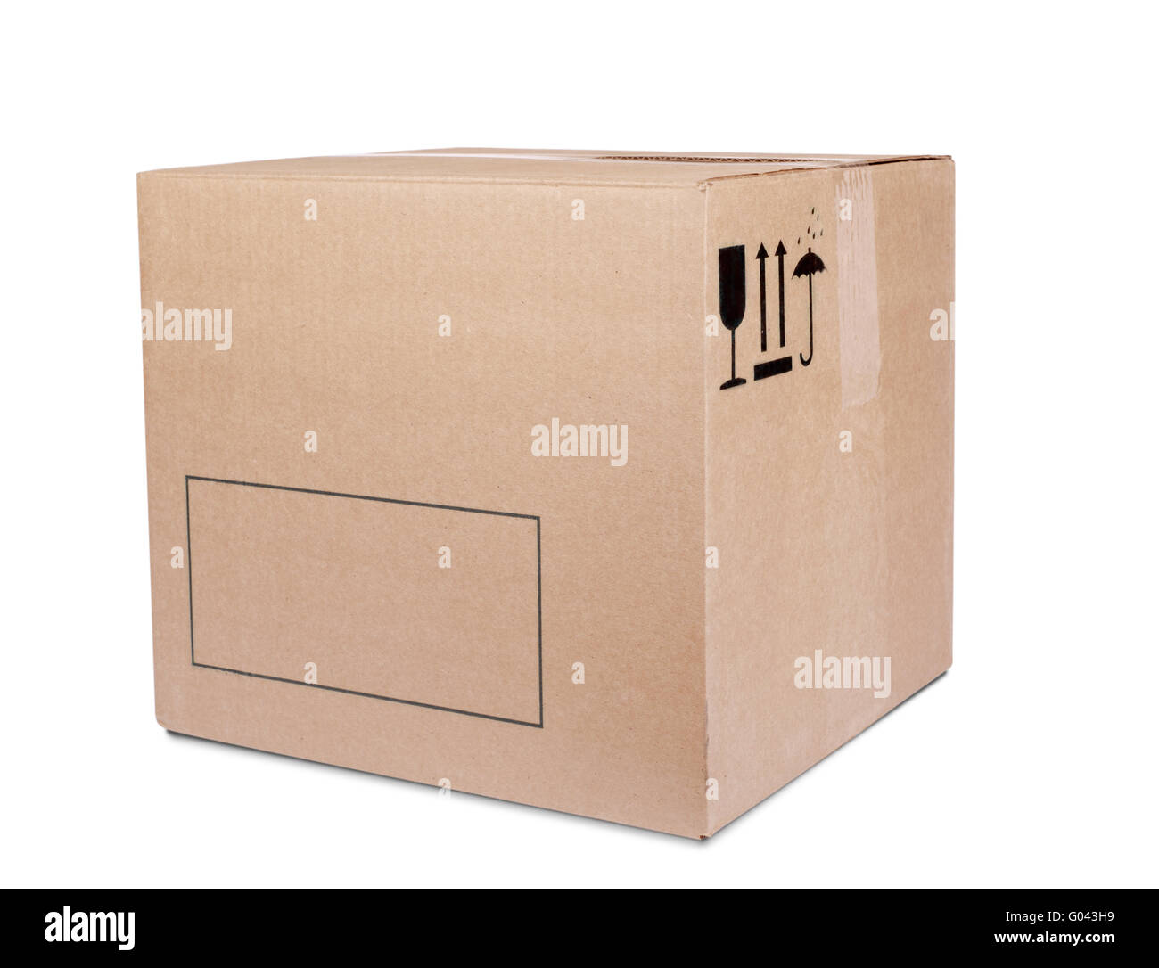 Carboard Box isolated on the white background Stock Photo - Alamy