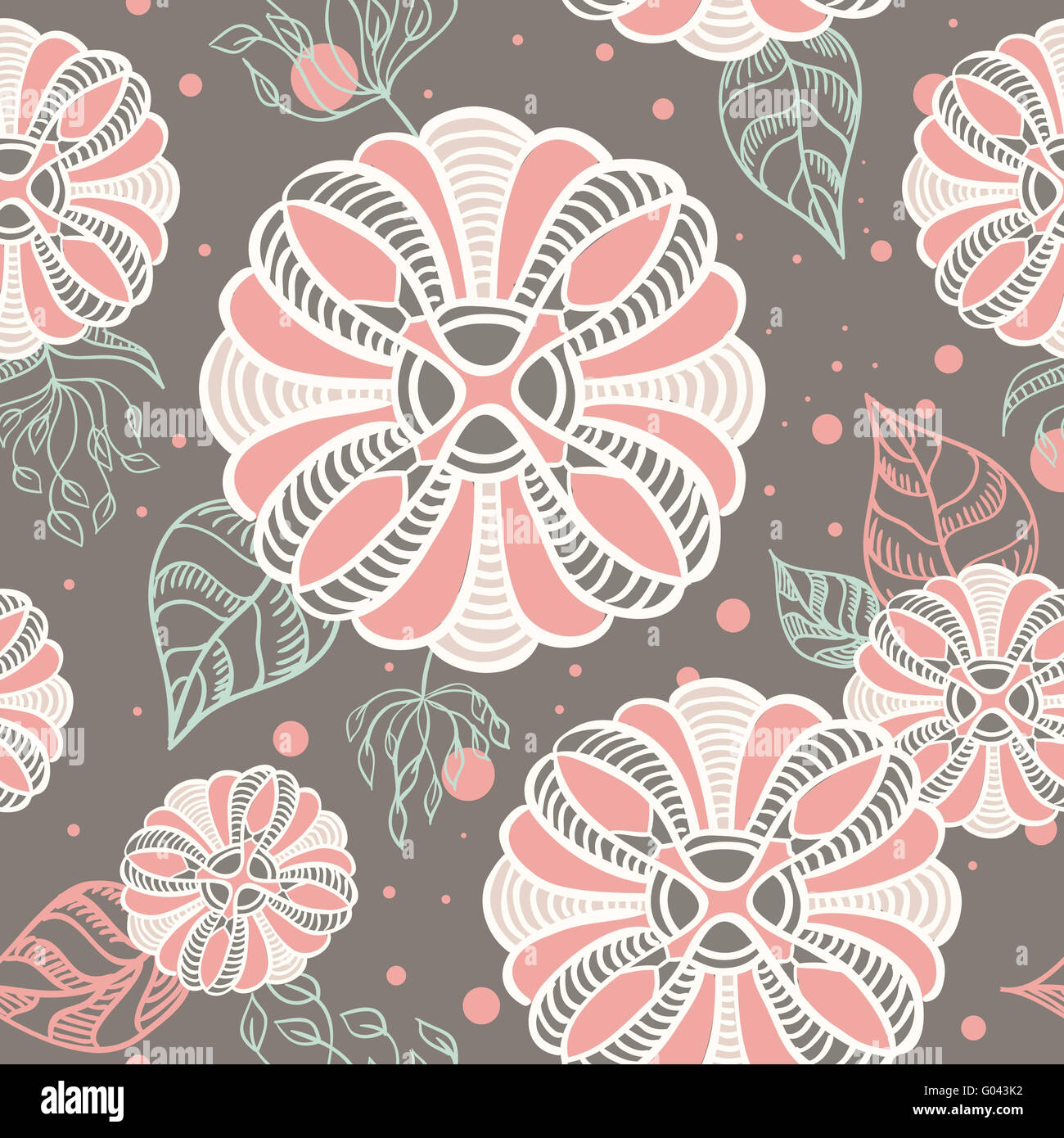 romantic abstract floral seamless texture Stock Photo - Alamy