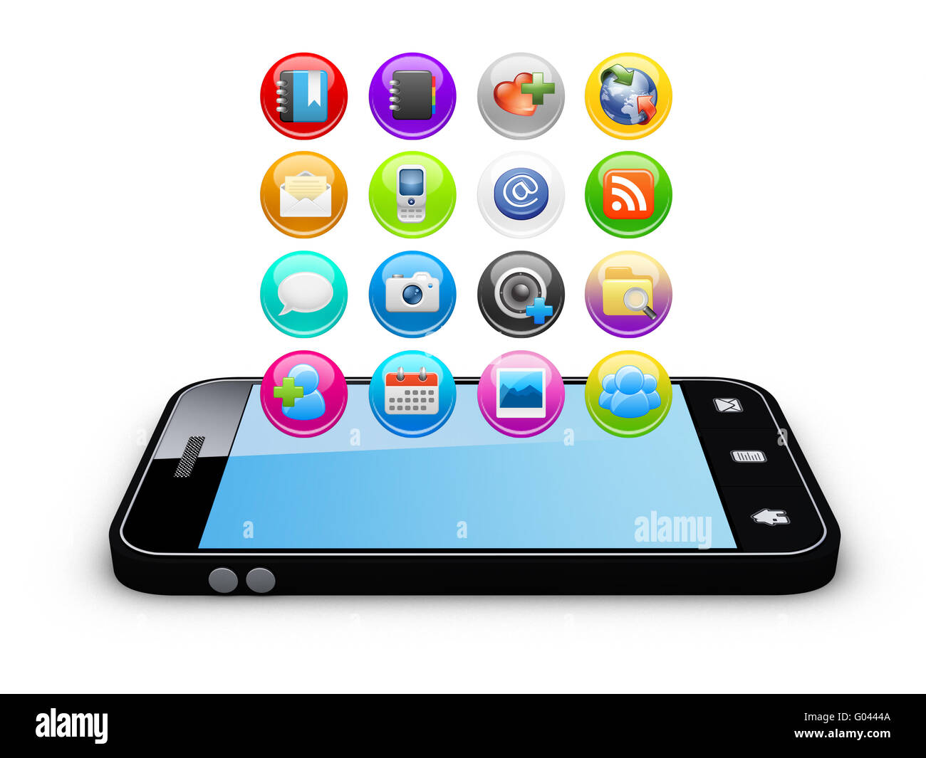 Icon web mobile applications Cut Out Stock Images & Pictures - Alamy