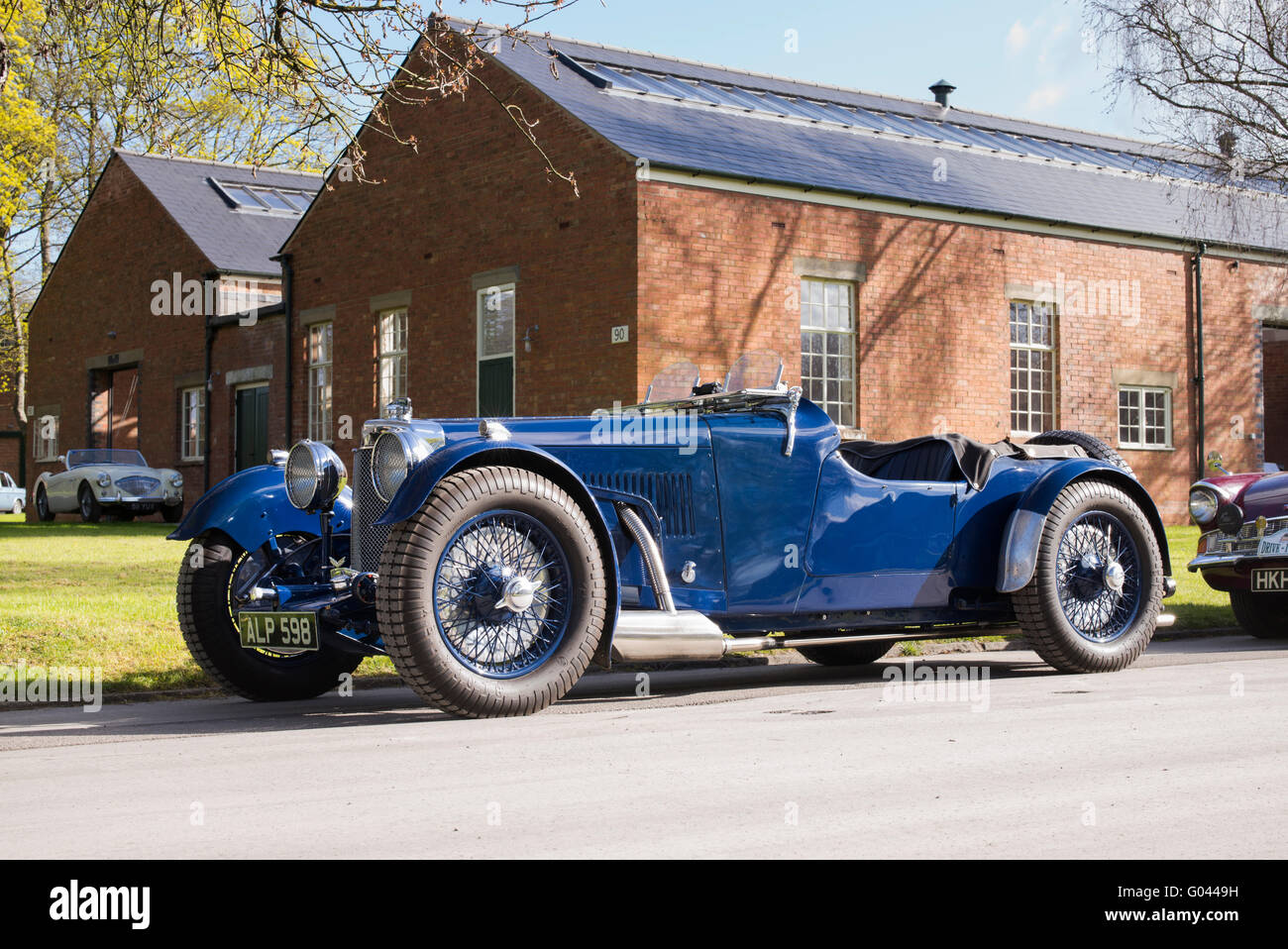 1933 Aston Martin Le Mans 1500cc car at Bicester Heritage Centre ...