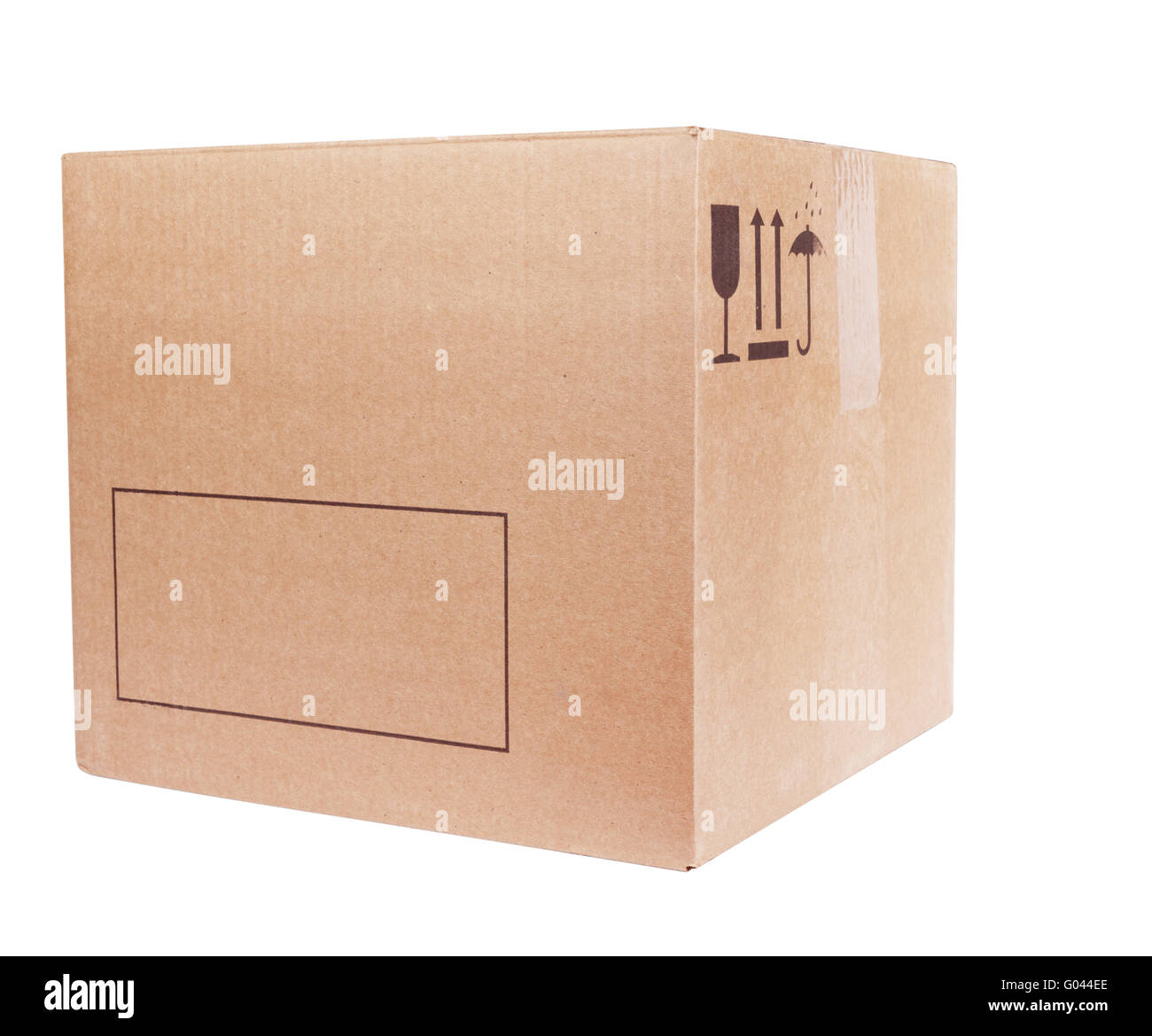 Carboard Box isolated on the white background Stock Photo - Alamy