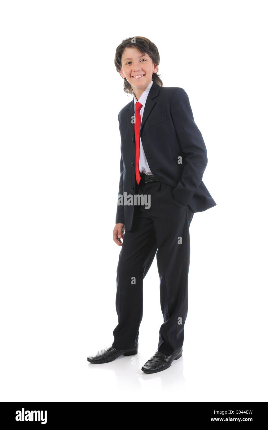 portrait of a boy businessman in a business suit Stock Photo - Alamy