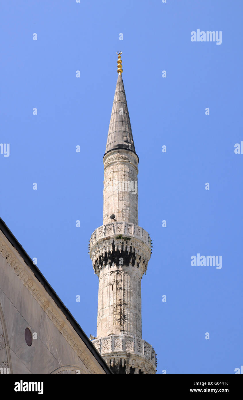 The Blue Mosque Minaret Stock Photo - Alamy
