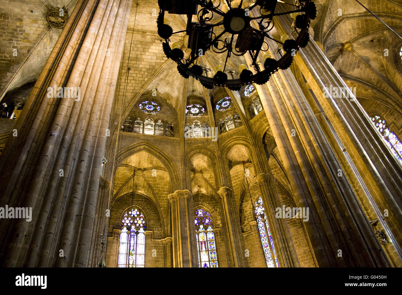 Inside of European Cathedral Stock Photo - Alamy