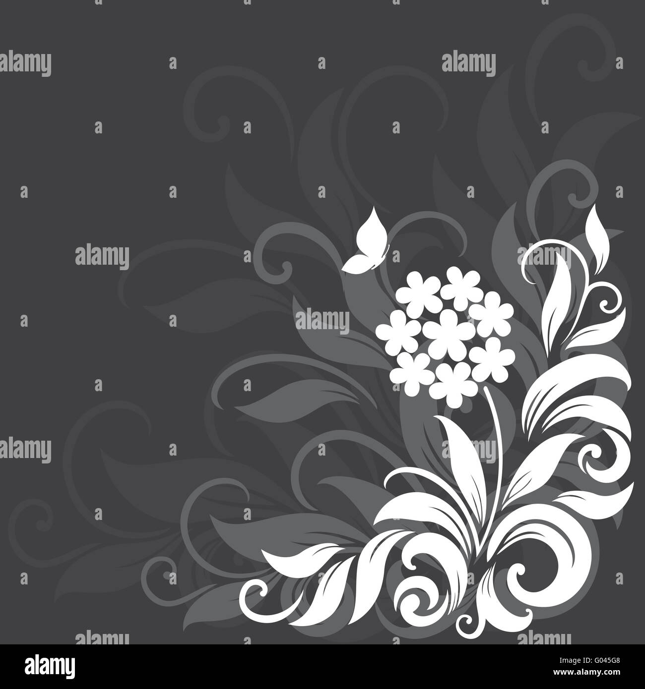 Decorative floral background Stock Photo - Alamy