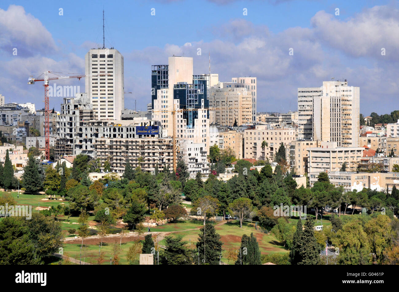 High-rise buildings, independence park, Hillel Street, Jaffa Road, new ...