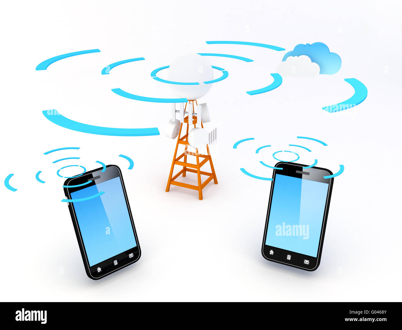 Cellular network Cut Out Stock Images & Pictures - Alamy