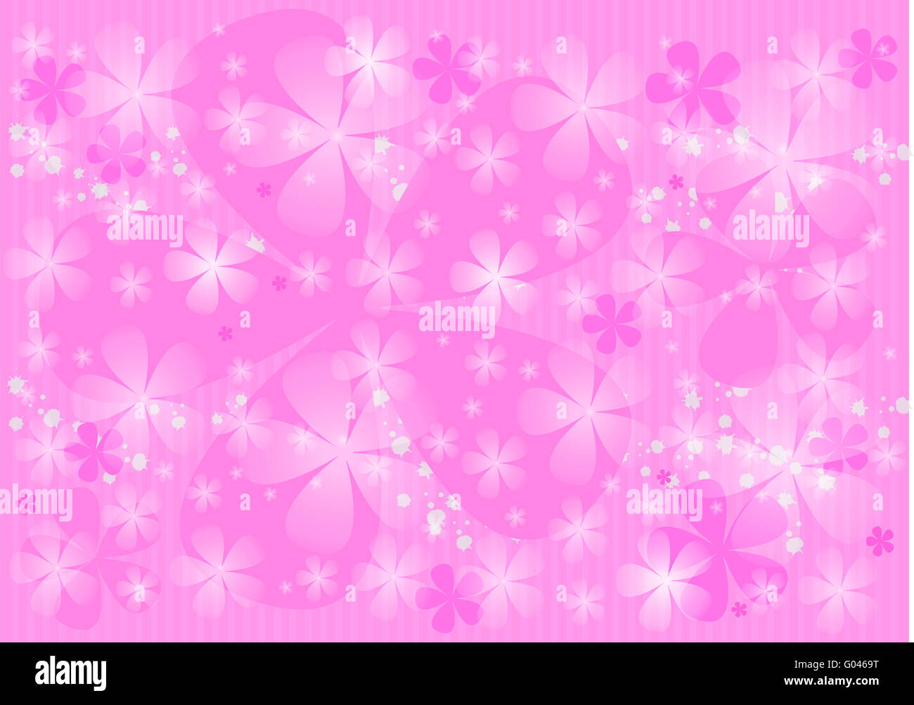 Abstract pink background with transparent flower Stock Photo - Alamy