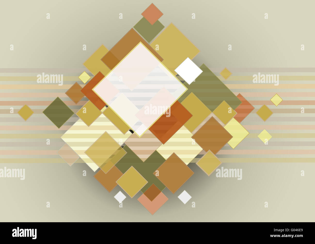 Transparent colored squares lying in the corner Stock Photo - Alamy