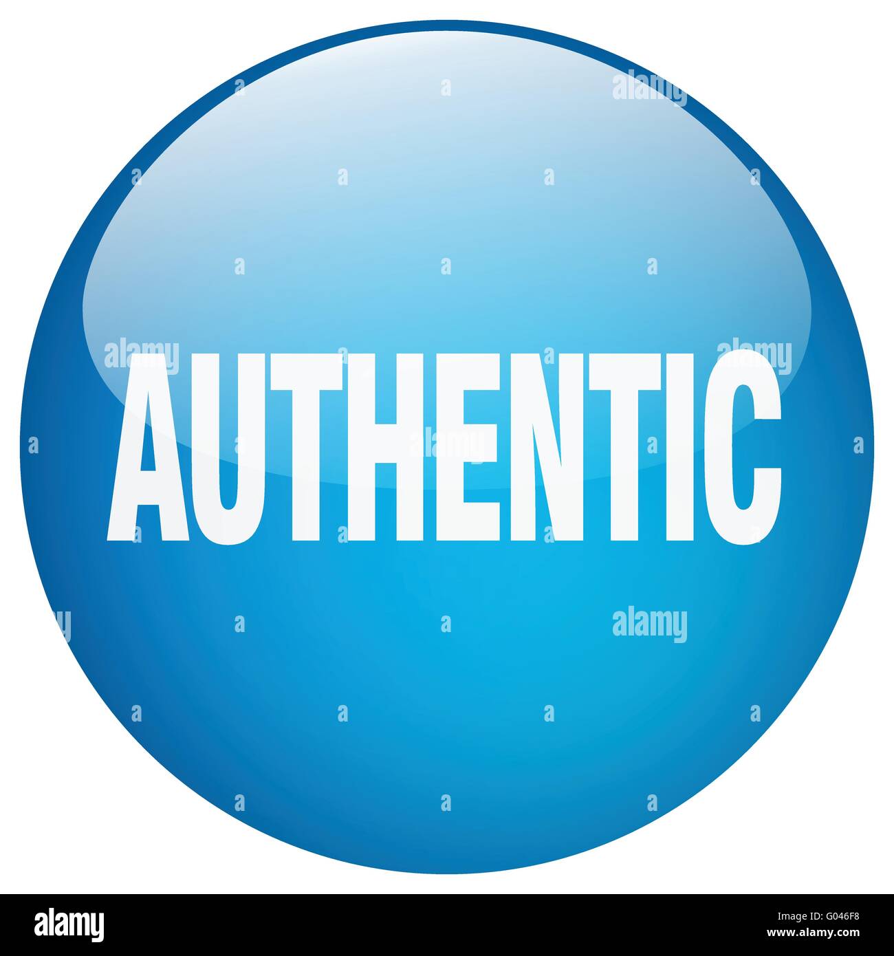 authentic blue round gel isolated push button Stock Vector Image & Art ...