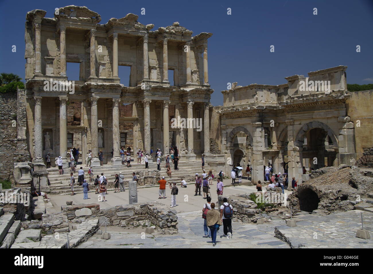 Library of Celsus at Ephesus, Turkey Stock Photo - Alamy