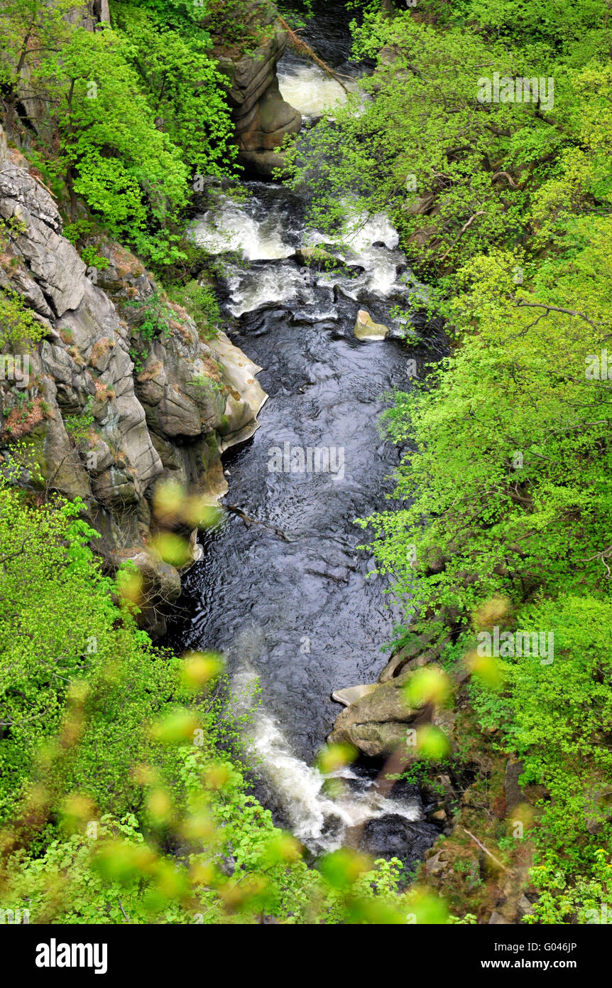 river Bode, Bode Gorge, Harz, Saxony-Anhalt, Germany / Bodetal Stock ...
