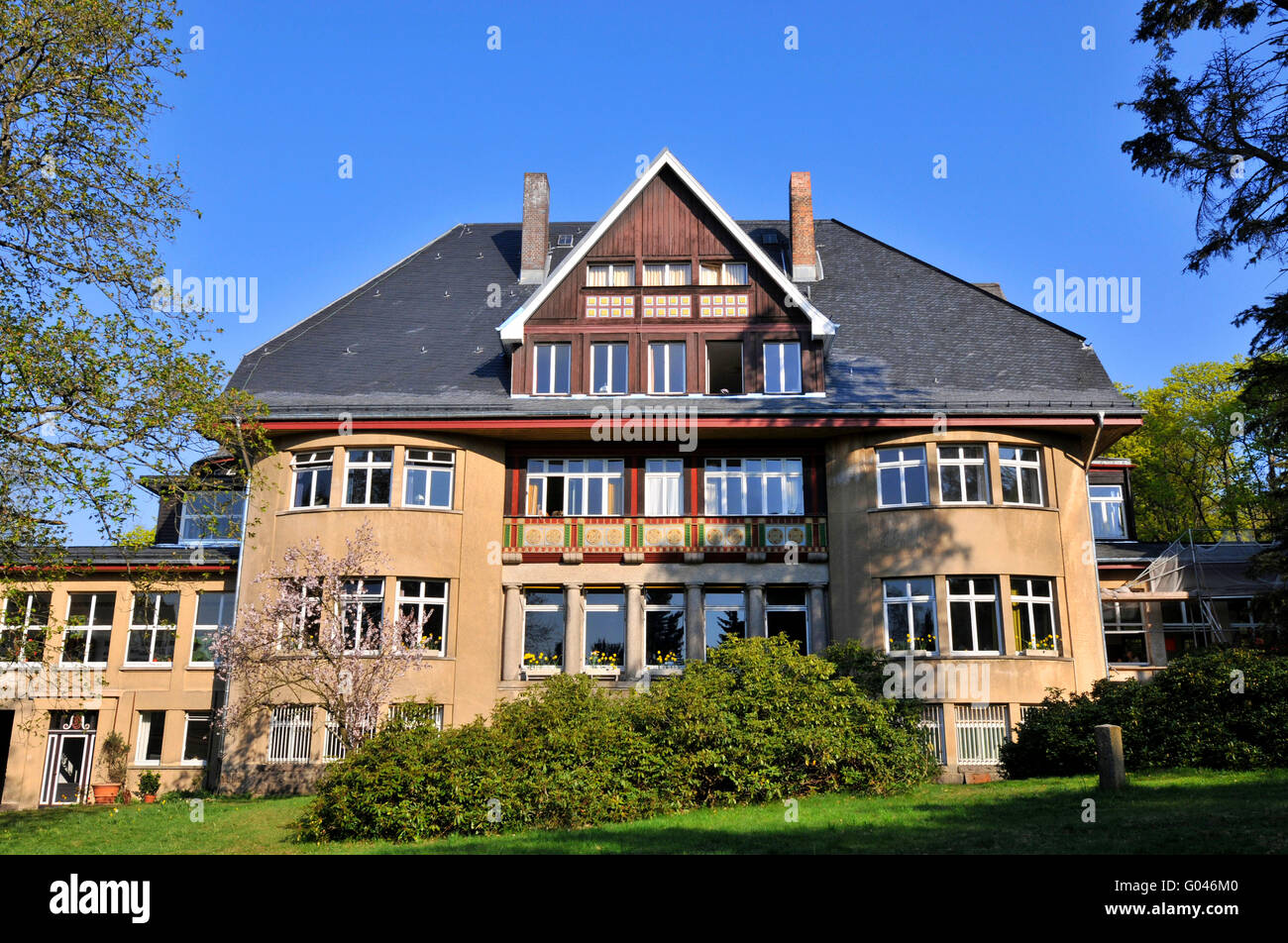Sanatorium Dr Barner, Jugendstil, Braunlage, Harz, Lower Saxony ...