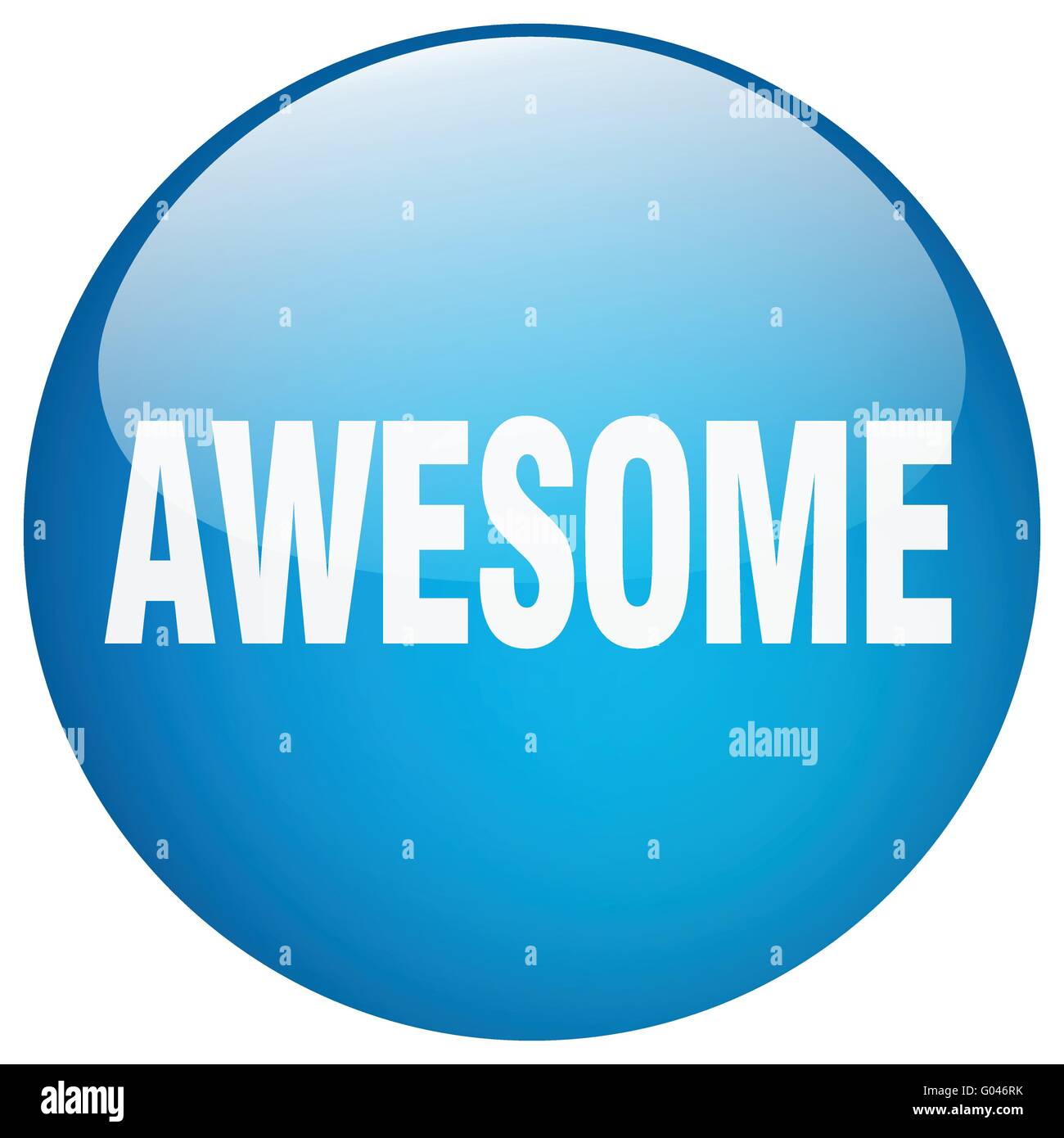 awesome blue round gel isolated push button Stock Vector Image & Art ...