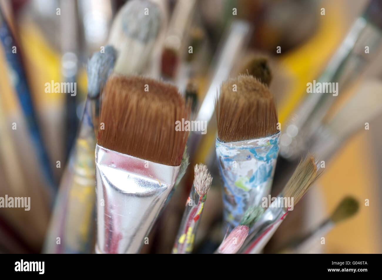 Brush - painting class #2 Stock Photo - Alamy