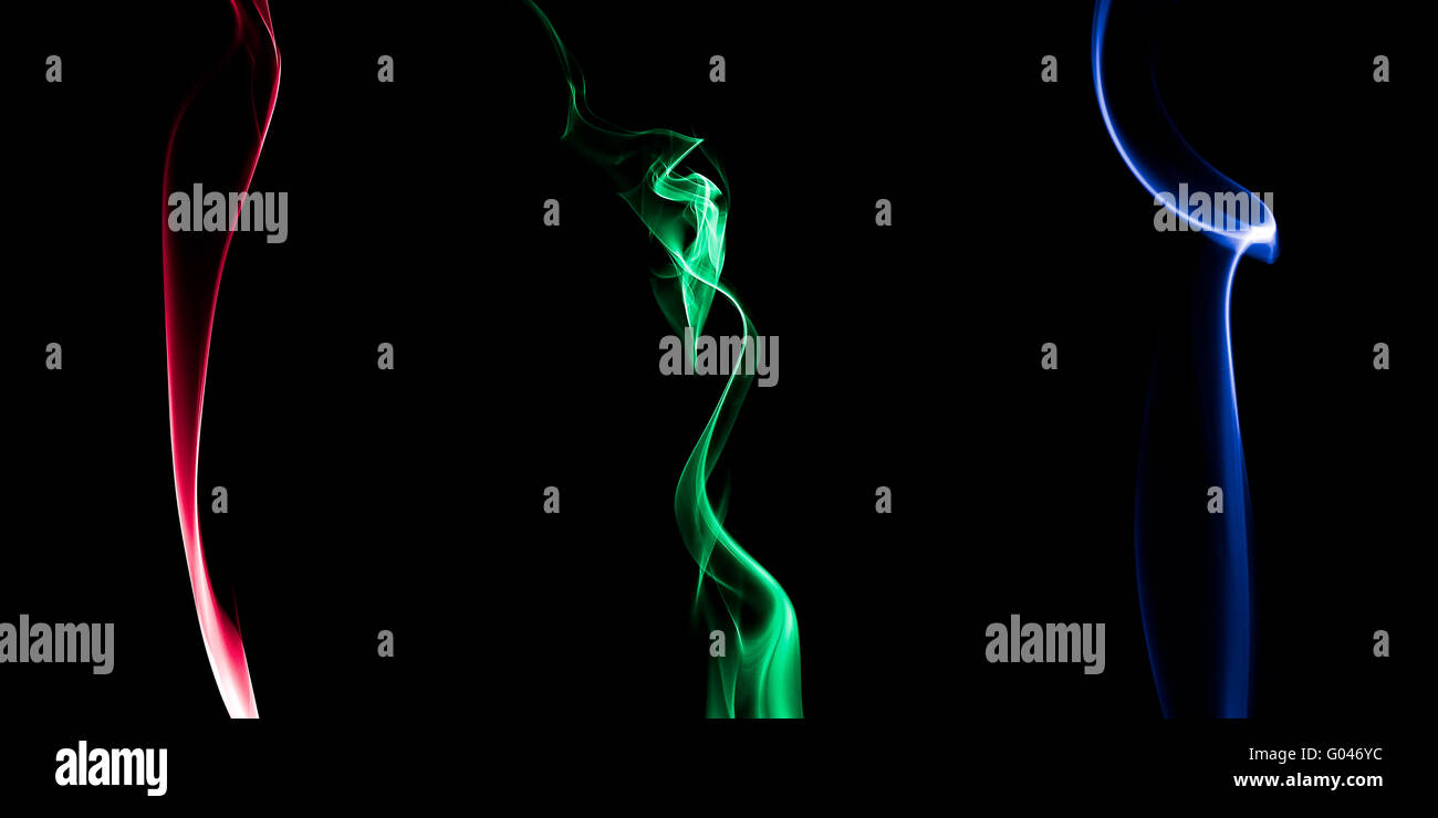 Abstraction green blue smoke hi-res stock photography and images - Alamy