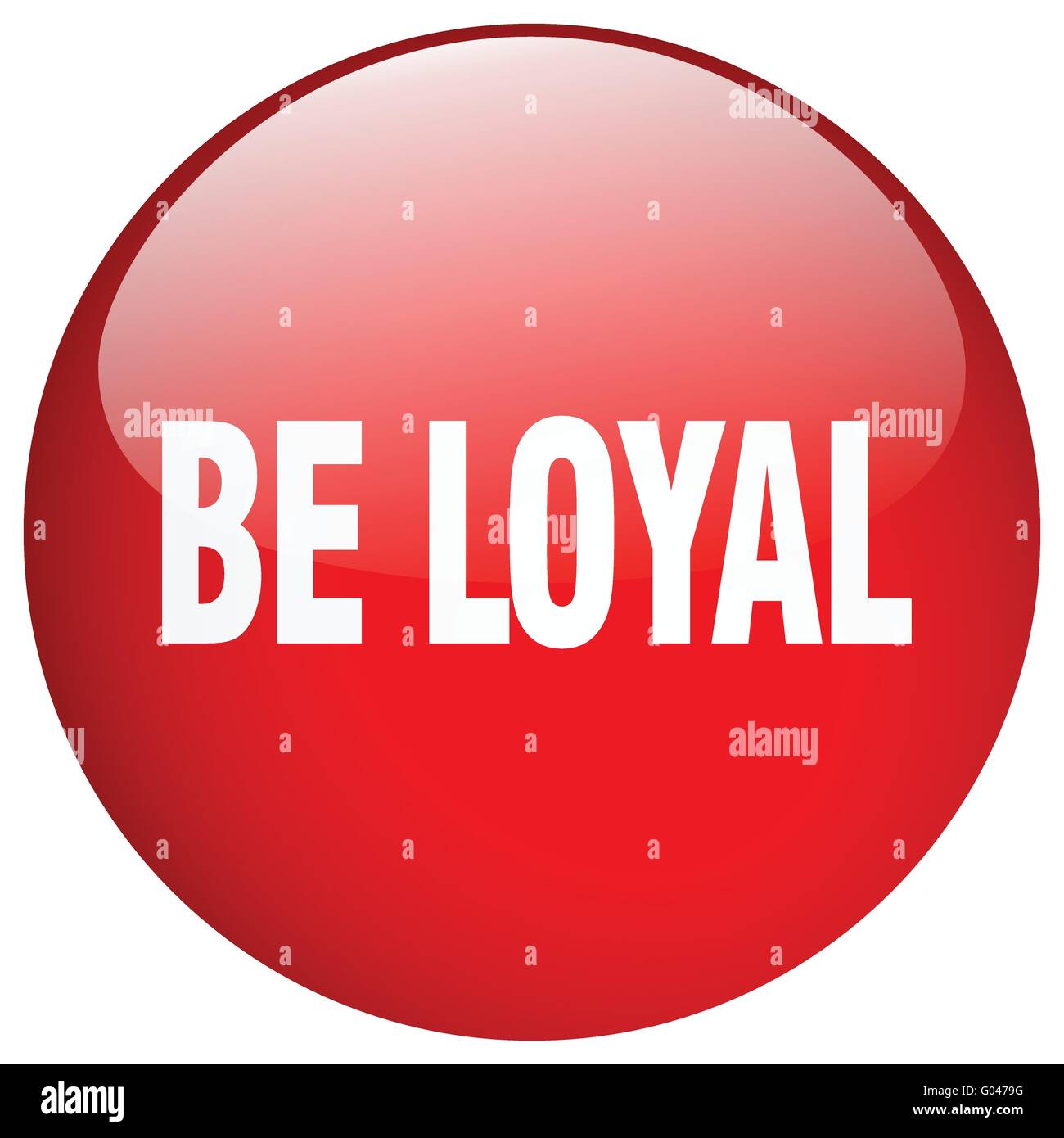 be loyal red round gel isolated push button Stock Vector Image & Art ...