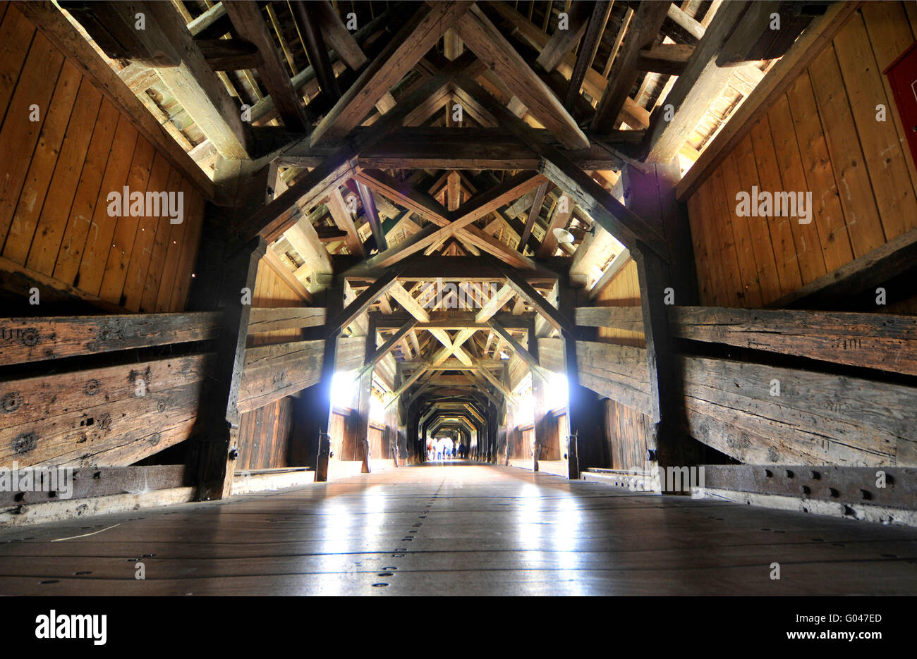 Wooden bridge bad sackingen hi-res stock photography and images - Alamy