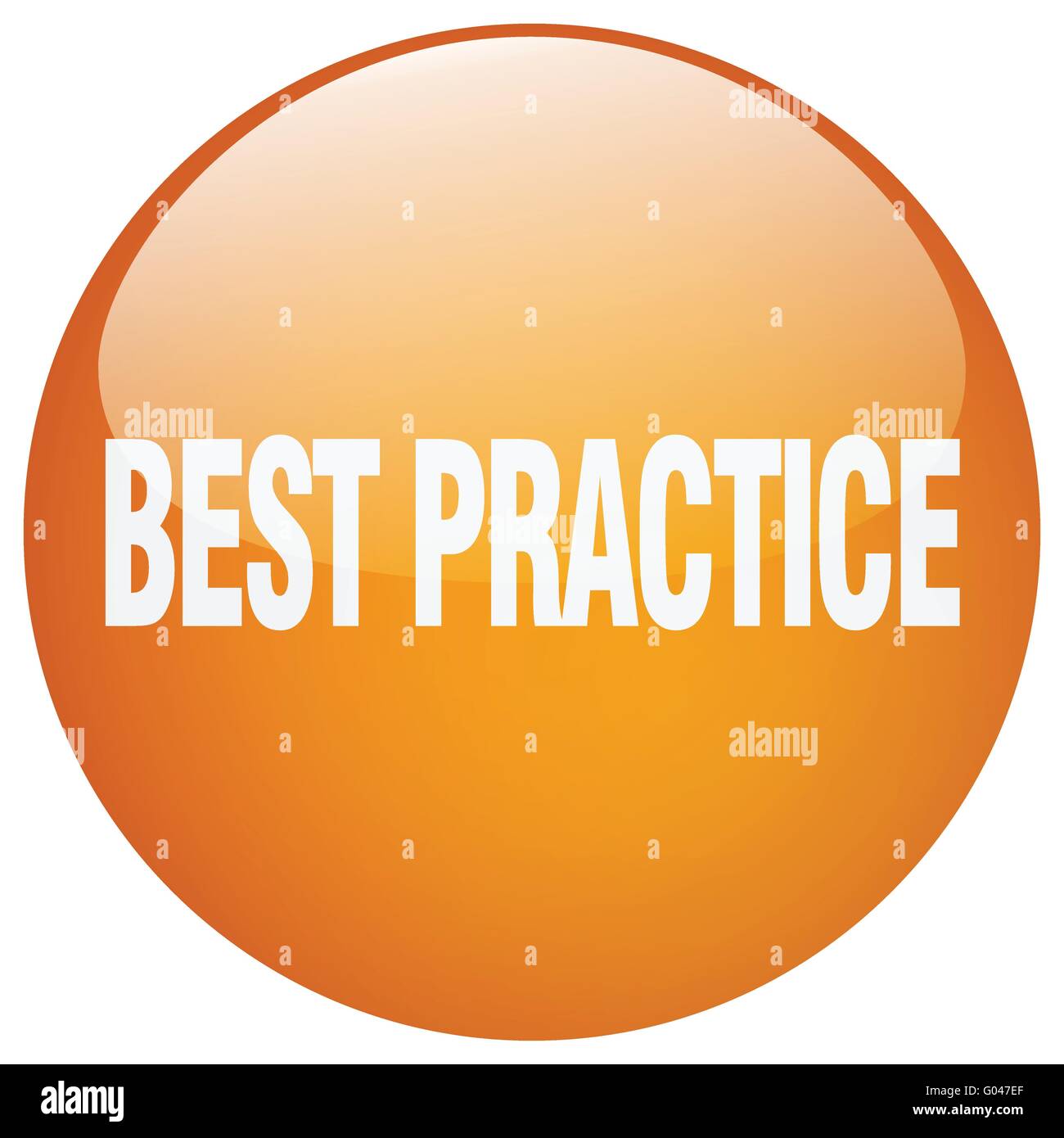best practice orange round gel isolated push button Stock Vector Image ...