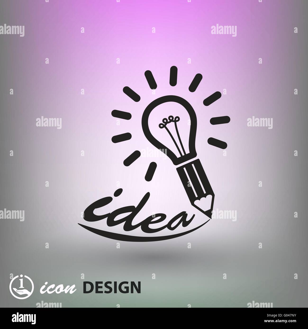 Pictograph of light bulb Stock Vector Image & Art - Alamy
