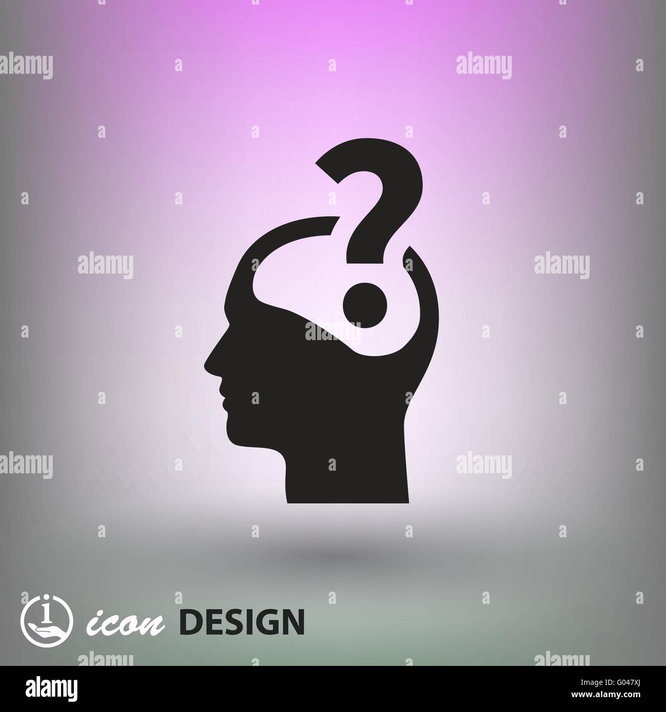 Person question mark shadow hi-res stock photography and images - Alamy