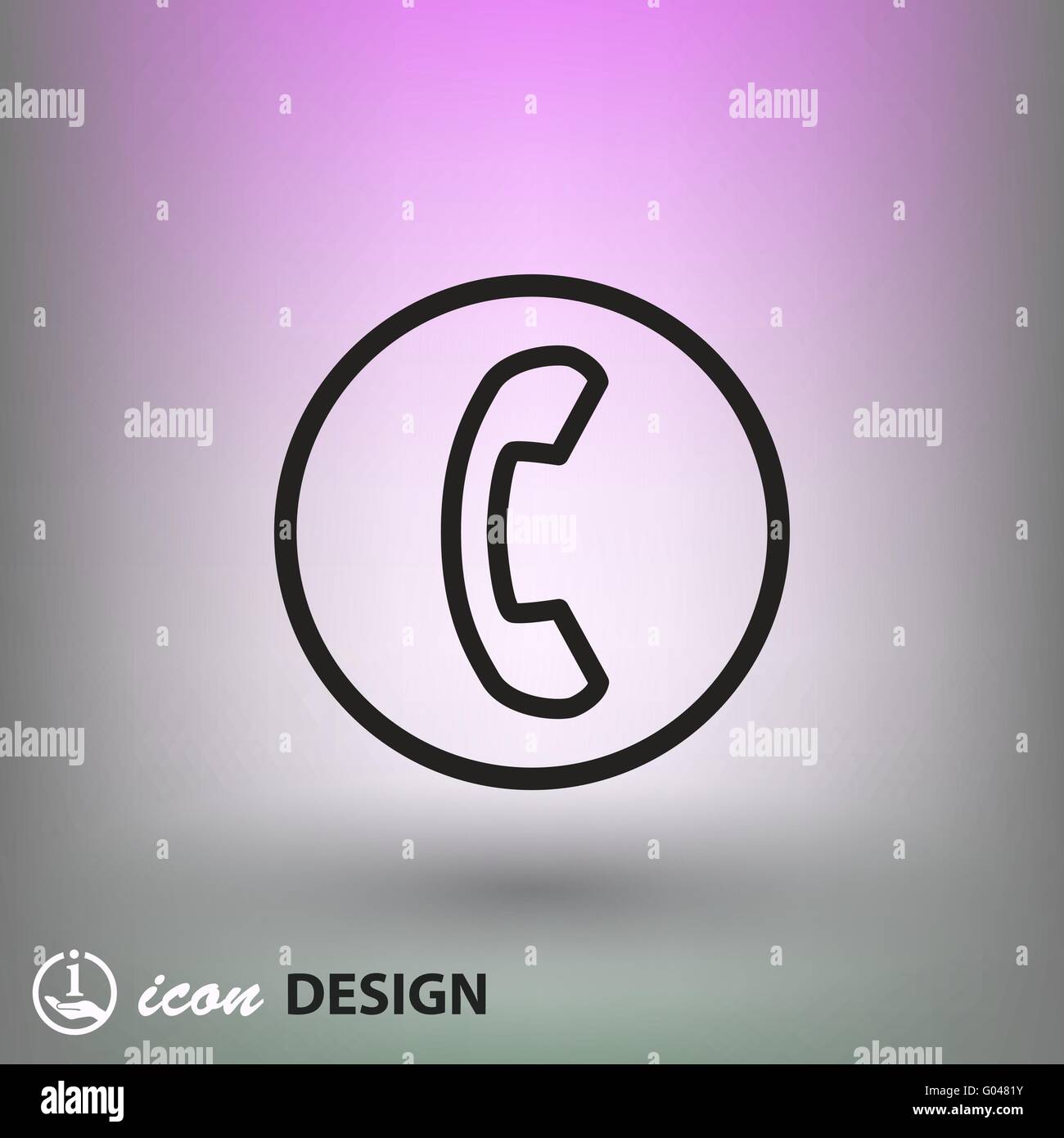 Pictograph of phone Stock Vector Image & Art - Alamy