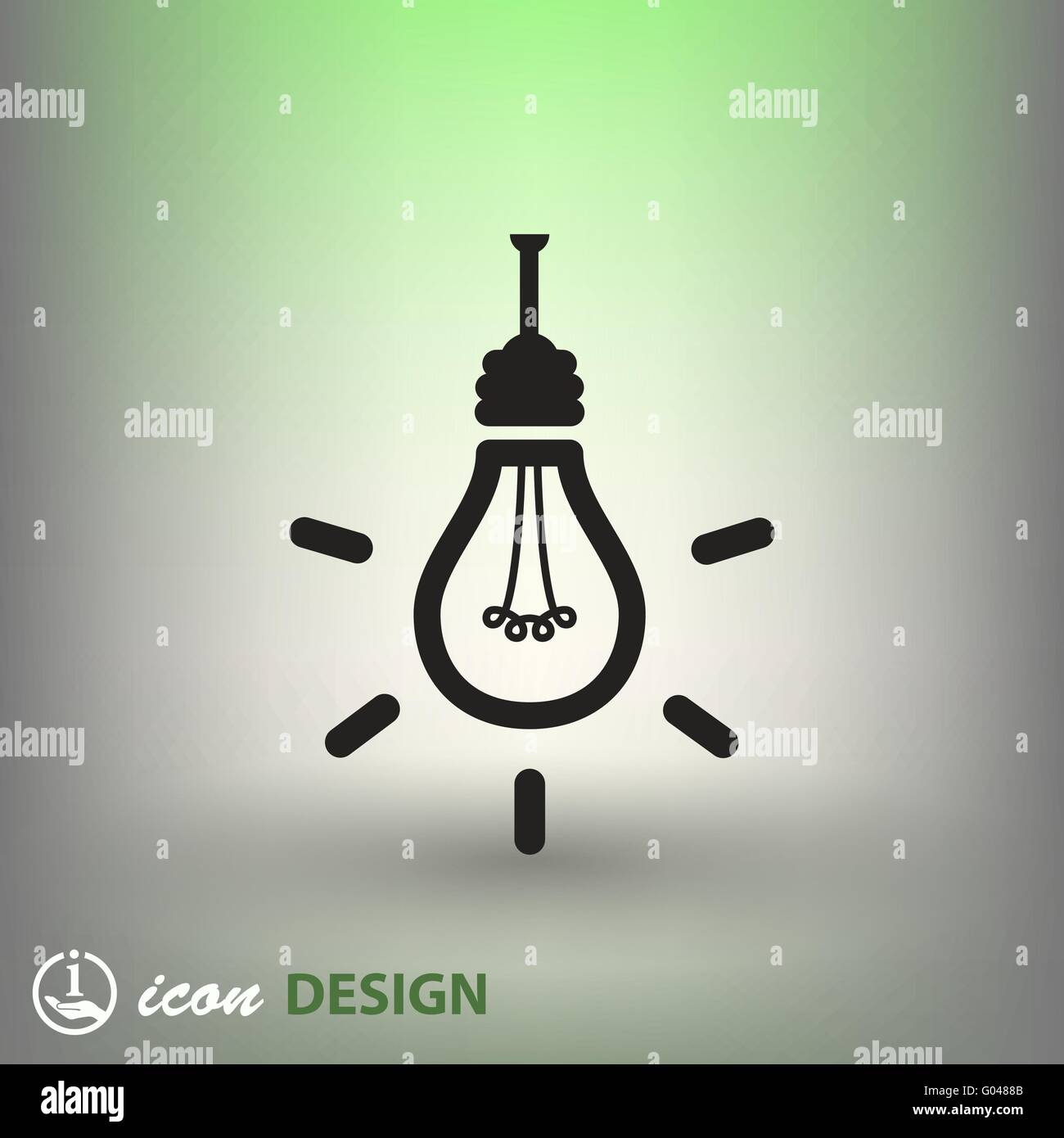 Pictograph of light bulb Stock Vector Image & Art - Alamy