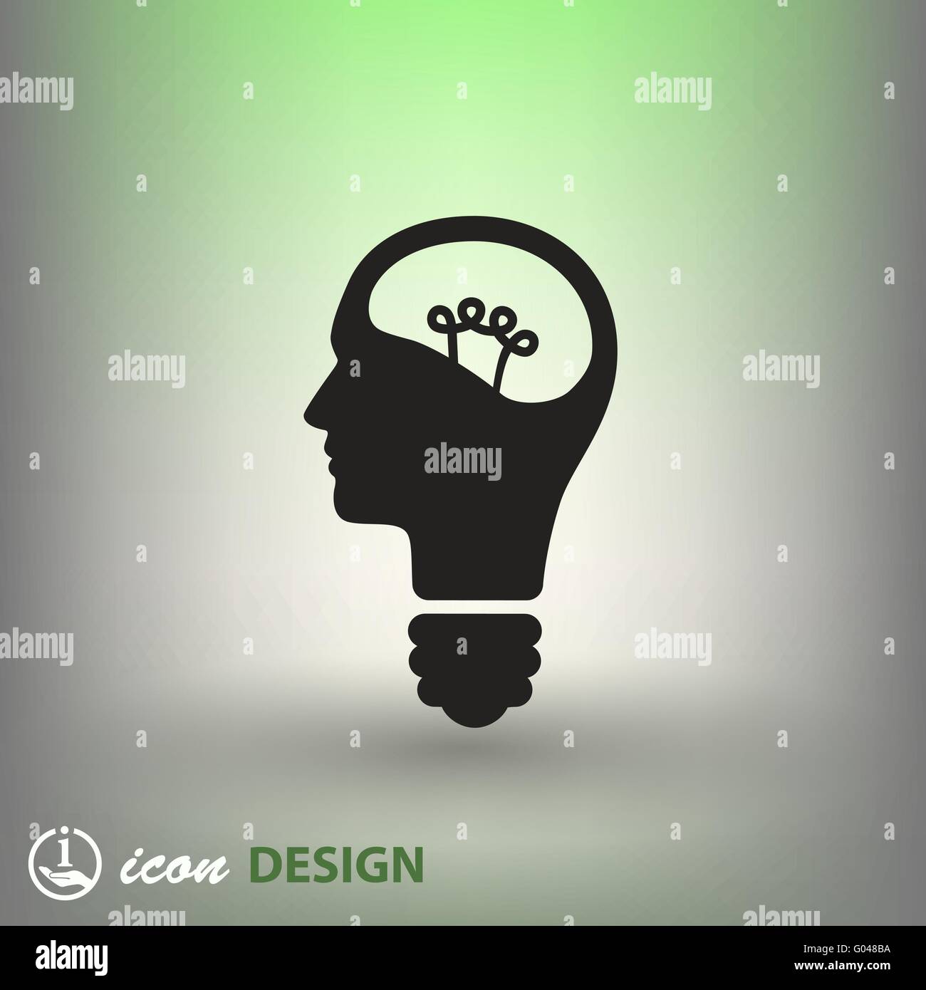 Pictograph of bulb concept Stock Vector Image & Art - Alamy